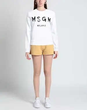 MSGM Cotton Sweatshirt - White