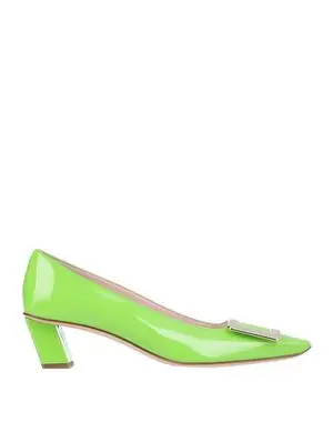 ROGER VIVIER ROGER VIVIER Blush Leather Pumps Green