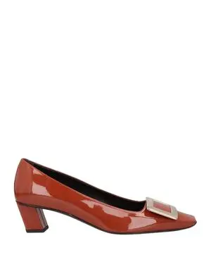ROGER VIVIER Blush Leather Pumps - Tan