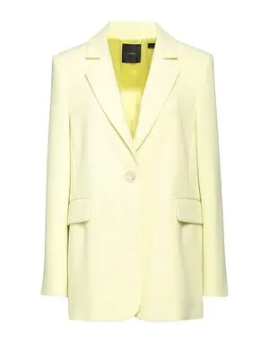 Pinko Single-breasted Crepe Blazer - Green