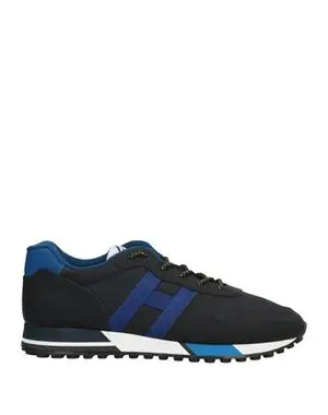 Hogan Sneakers Size Textile Fibers, Soft Leather - Black
