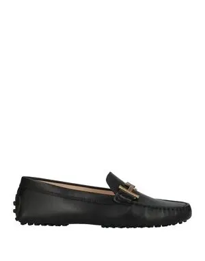 TOD'S Loafers In Leather With Metal Detailing - Black