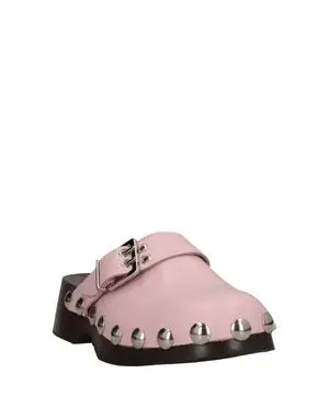 GANNI Leather Clogs - Pink