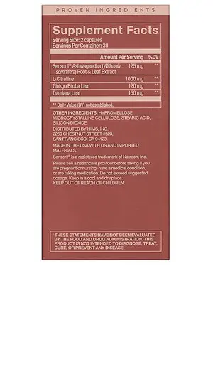 HERS Desire Libido Dietary Supplement