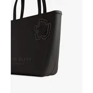 Ted Baker London Floral-appliqué Logo-print Silicone Tote Bag