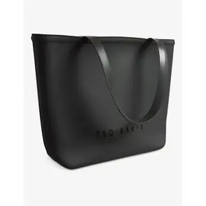 Ted Baker London Floral-appliqué Logo-print Silicone Tote Bag