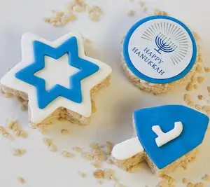 CREATIVE CRISPIES CO. Creative Crispies 6-piece Assorted Hanukkah Tre Ats