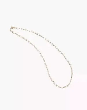 Madewell Maslo Jewelry Drawn Cable Chain Necklace - Gold
