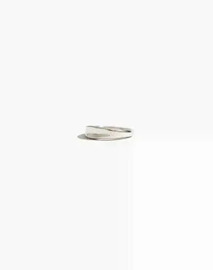 Madewell Maslo Jewelry Crescent Sterling Ring - Silver