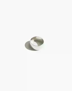 Madewell Maslo Jewelry Cigar Band Ring - Silver