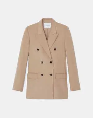 Lafayette 148 New York Double-breasted Hair Blazer
