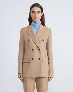 Lafayette 148 New York Double-breasted Hair Blazer