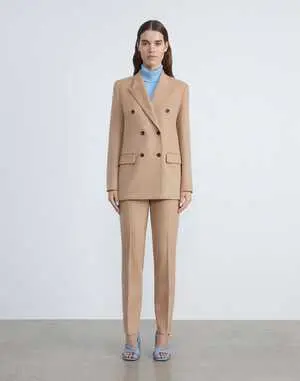Lafayette 148 New York Double-breasted Hair Blazer