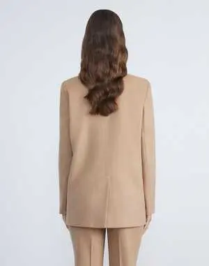 Lafayette 148 New York Double-breasted Hair Blazer