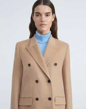 Lafayette 148 New York Double-breasted Hair Blazer