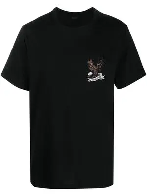 BILLIONAIRE Crest-logo Crew-neck T-shirt - Black