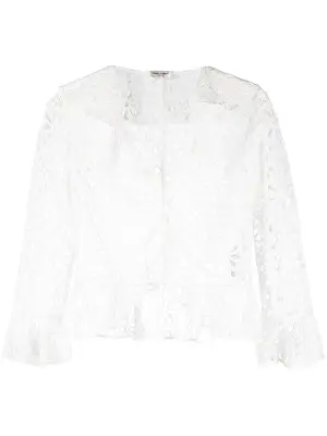 Saint Laurent White Blouses