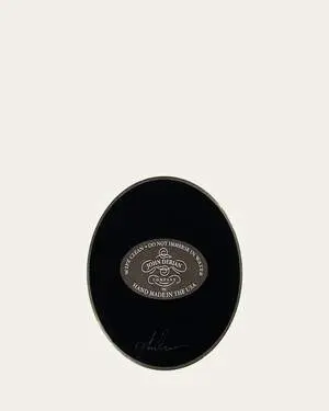 JOHN DERIAN Blue Saturn Dome Decoupage Paperweight
