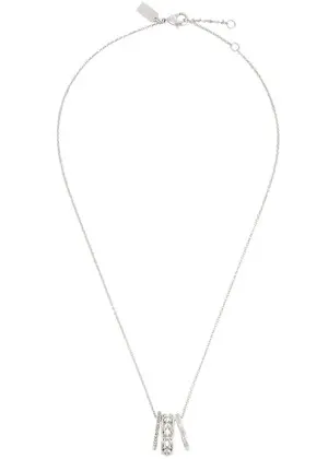 COACH Crystal-embellished Logo Necklace