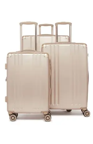 CALPAK Ambeur 3-piece Metallic Luggage Set - Gold