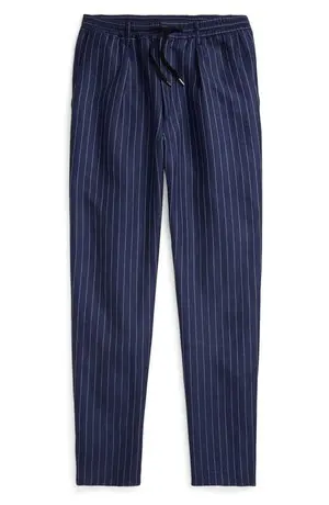 Polo Ralph Lauren Tailored Linen Blend Pinstriped Trousers