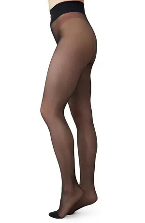 Swedish Stockings Malva Tear Resistant Tights - Black