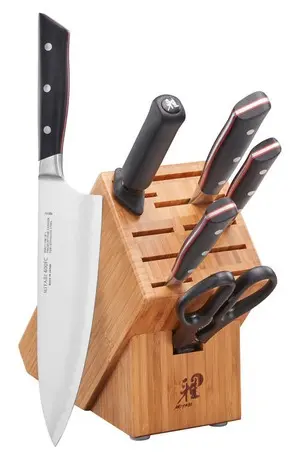 MIYABI Evolution 7-piece Knife Block Set - Silver