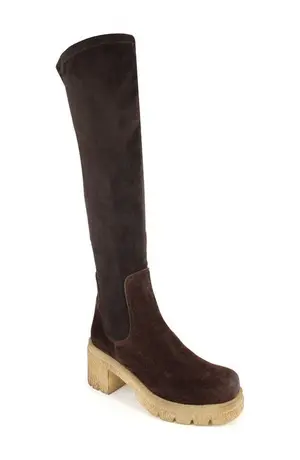ZIGI Over-the-knee Platform Boot - Brown