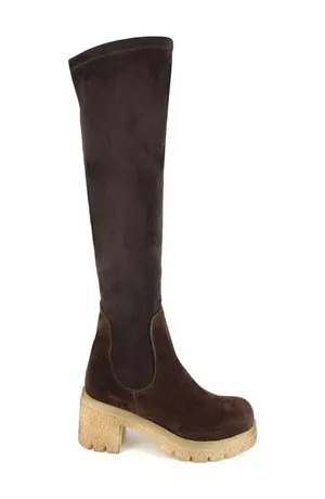 ZIGI Over-the-knee Platform Boot - Brown