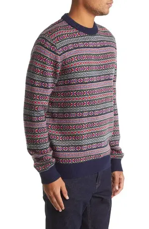 French Connection Fair Isle Crewneck Sweater