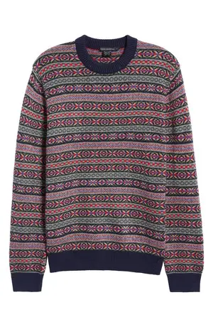 French Connection Fair Isle Crewneck Sweater