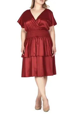 STANDARDS & PRACTICES Tie Satin Dress