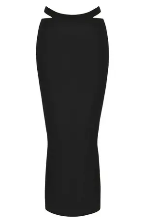 House Of Cb Martinez Cutout Maxi Skirt