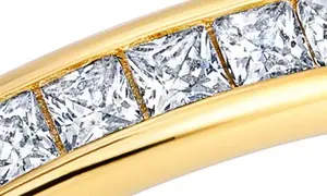 CRISLU Princess Cut Cubic Zirconia Eternity Ring