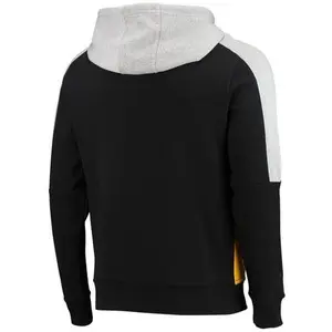 STARTER Pittsburgh Steelers Color Block Full-zip Hoodie - Black