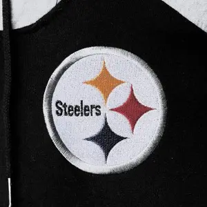 STARTER Pittsburgh Steelers Color Block Full-zip Hoodie - Black