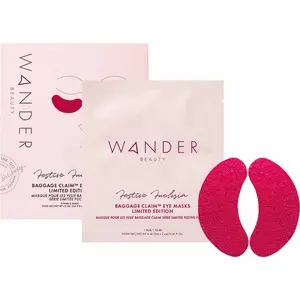 WANDER BEAUTY Baggage Claim Eye Masks - Festive Fuchsia
