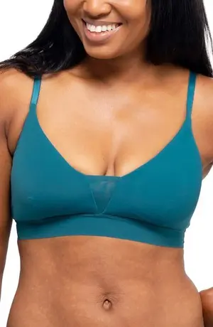 Uwila Warrior Soft Bra With Mesh - Blue Coral