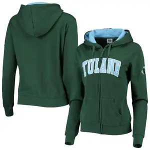 COLOSSEUM Tulane Wave Arched Name Full-zip Hoodie