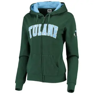 COLOSSEUM Tulane Wave Arched Name Full-zip Hoodie
