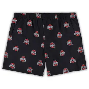 Columbia Ohio State Buckeyes Big & Tall Backcast Ii Allover Print Omni-shade Shorts - Black