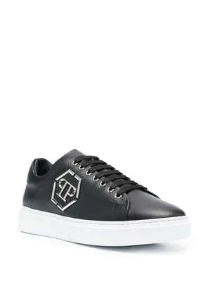 Philipp Plein Hexagon Logo Sneakers - Black