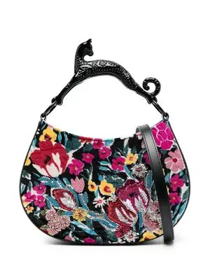LANVIN Beaded Floral-print Tote Bag