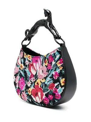 LANVIN Beaded Floral-print Tote Bag