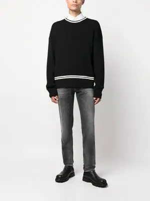 Emporio Armani Slim-cut Stonewashed Jeans