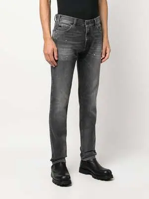 Emporio Armani Slim-cut Stonewashed Jeans