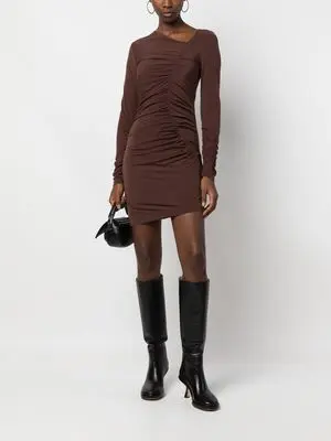 Helmut Lang Draped Asymmetric Dress