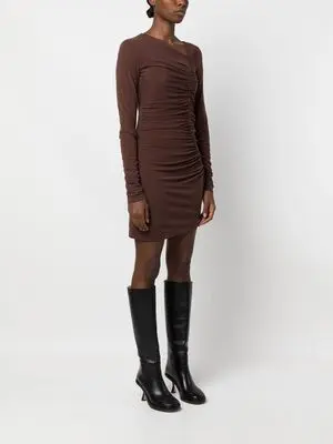 Helmut Lang Draped Asymmetric Dress