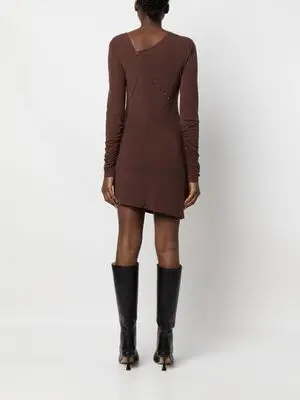 Helmut Lang Draped Asymmetric Dress