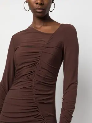 Helmut Lang Draped Asymmetric Dress